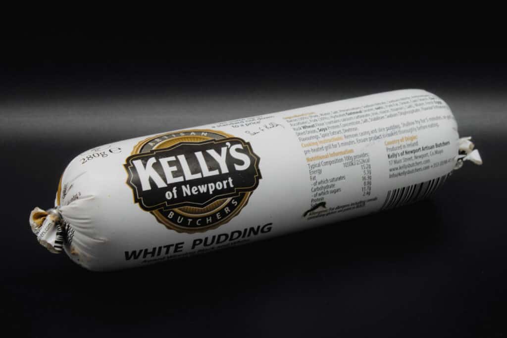 Kelly's White Pudding Chub (280g) - Manor Butchery